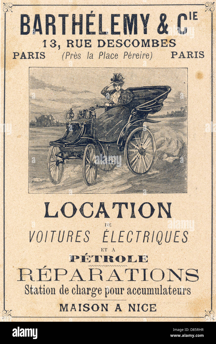 Car advert 1900 hi-res stock photography and images - Alamy