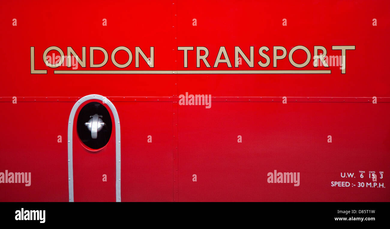 Vintage London Transport Bus Logo Stock Photo - Alamy