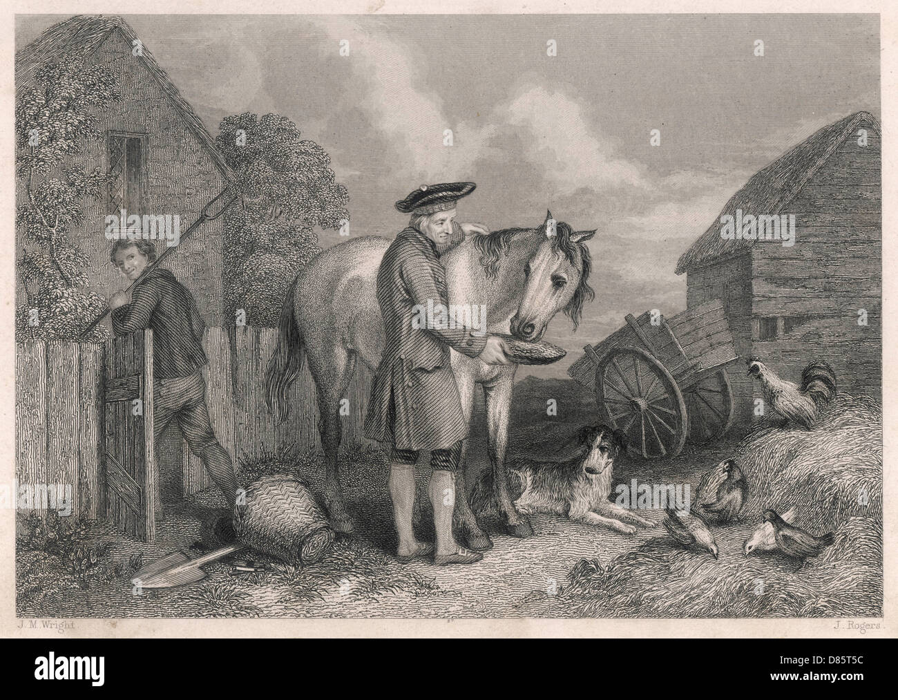 Burns farmers hi-res stock photography and images - Alamy