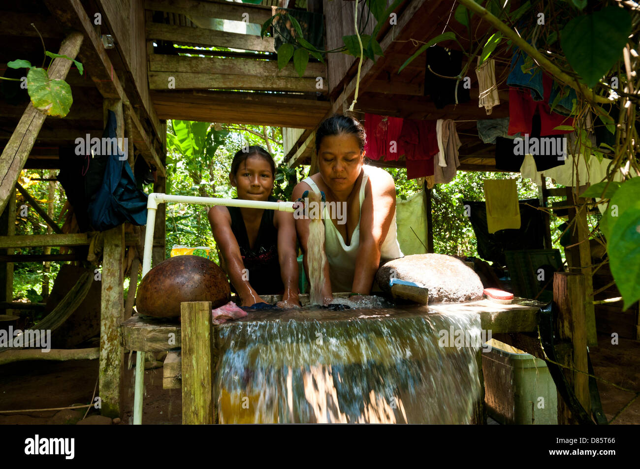 Woman portrait Bribri ethnic Talamanca Region Stock Photo - Alamy