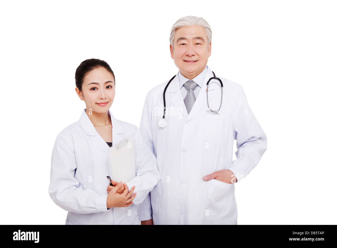Front view smiling doctor hi-res stock photography and images - Alamy