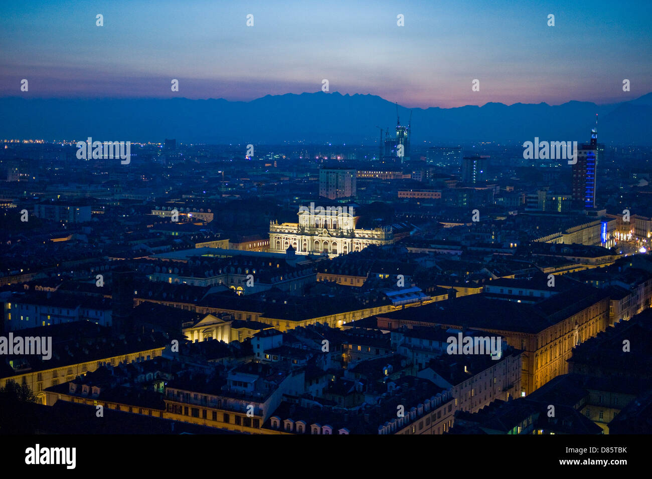 Night view turin from hi-res stock photography and images - Alamy