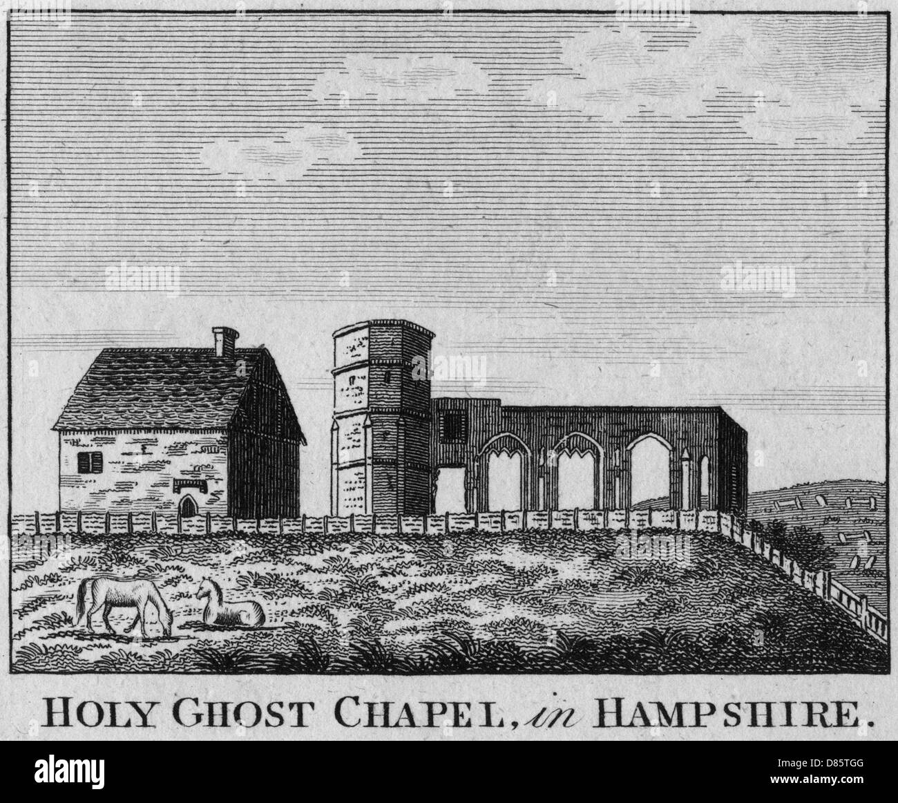 Holy ghost chapel Black and White Stock Photos & Images - Alamy