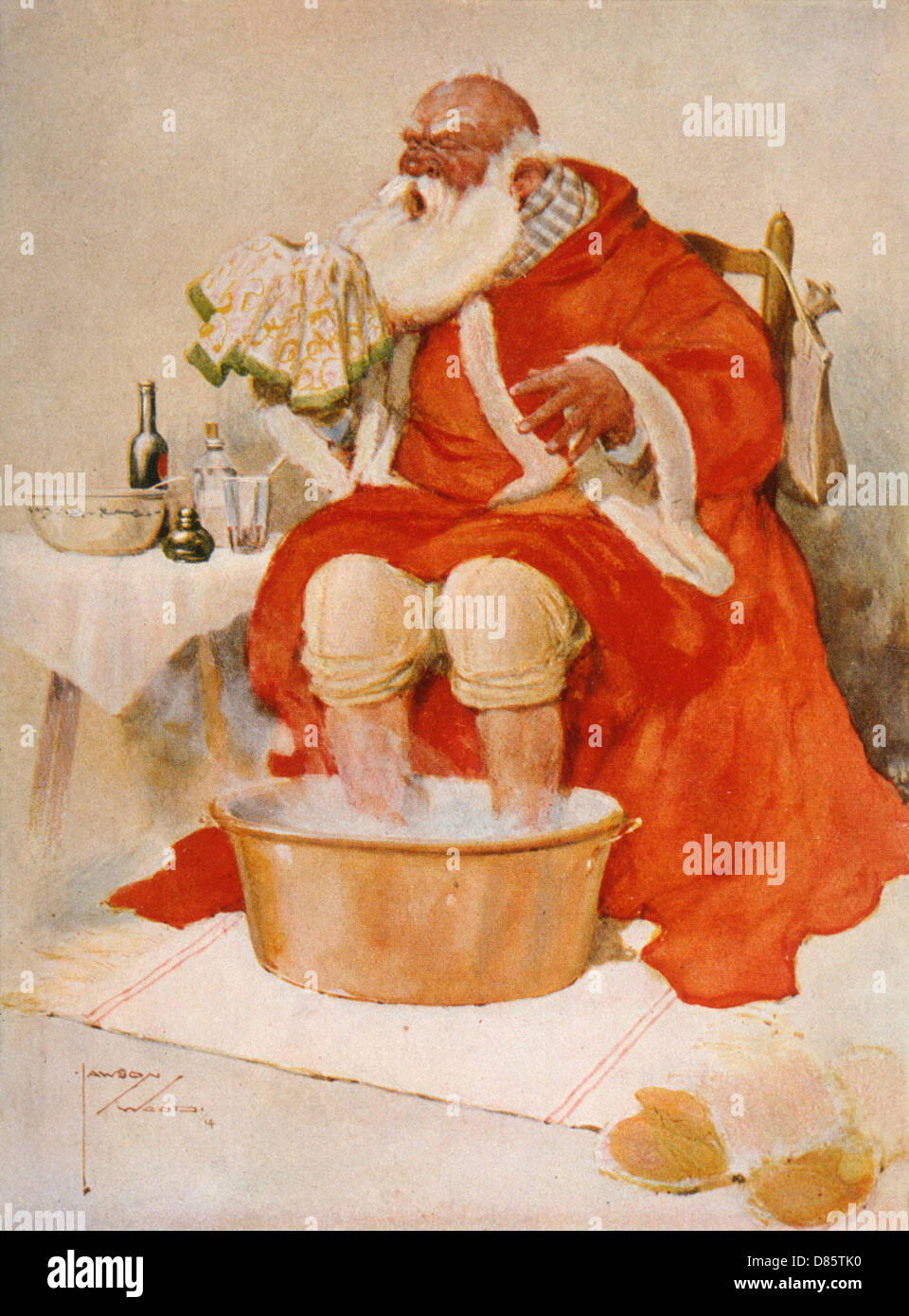 Ill sick santa claus father christmas hi-res stock photography and ...