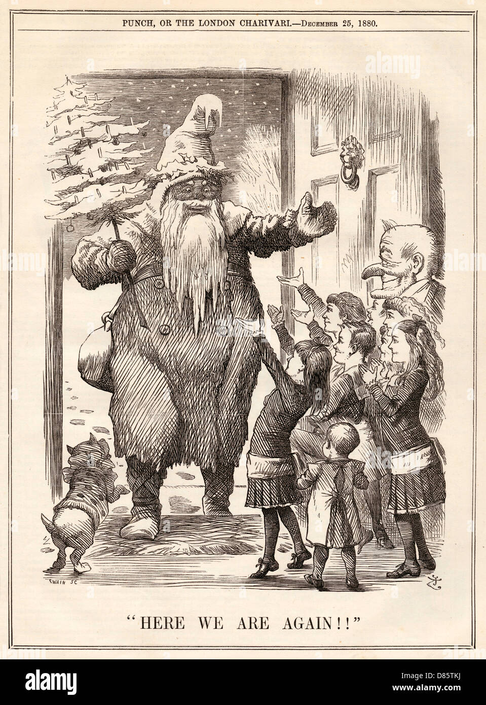 Cartoon, Here we are again!! Stock Photo - Alamy