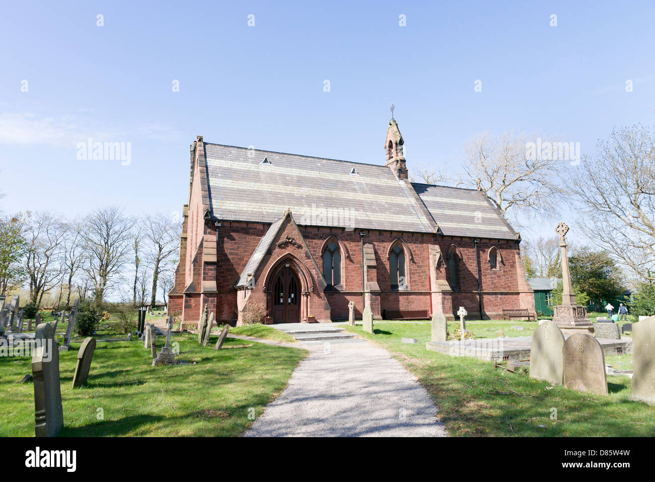 The Church of St John the Divine in Frankby Stock Photo - Alamy