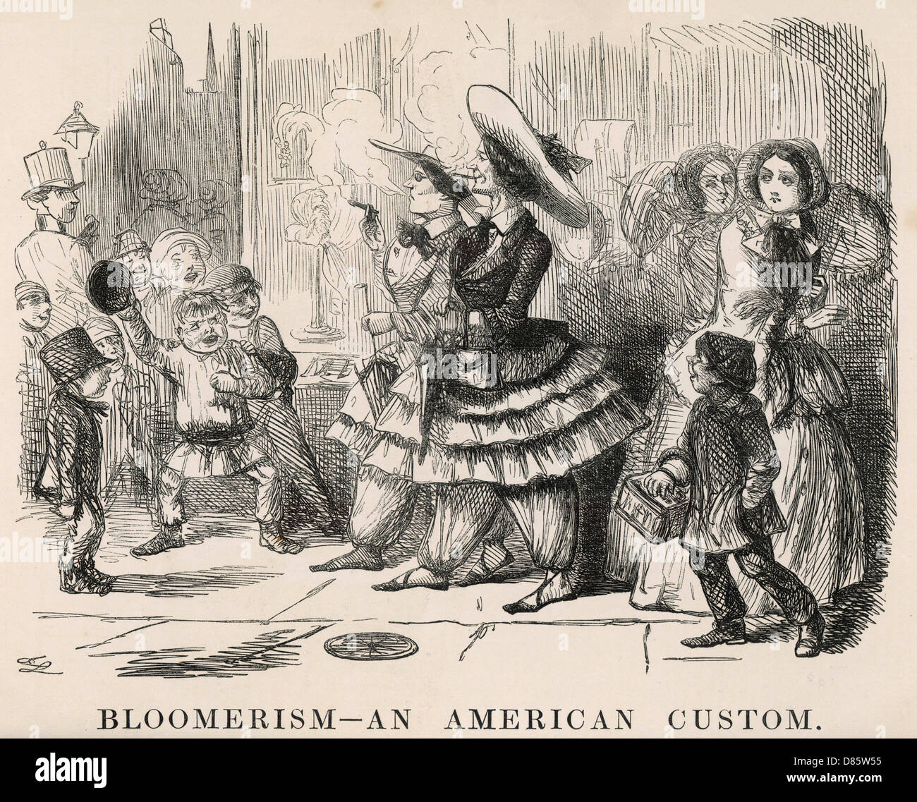 Bloomerism An American Custom With Bloomers Stock Photo - Alamy