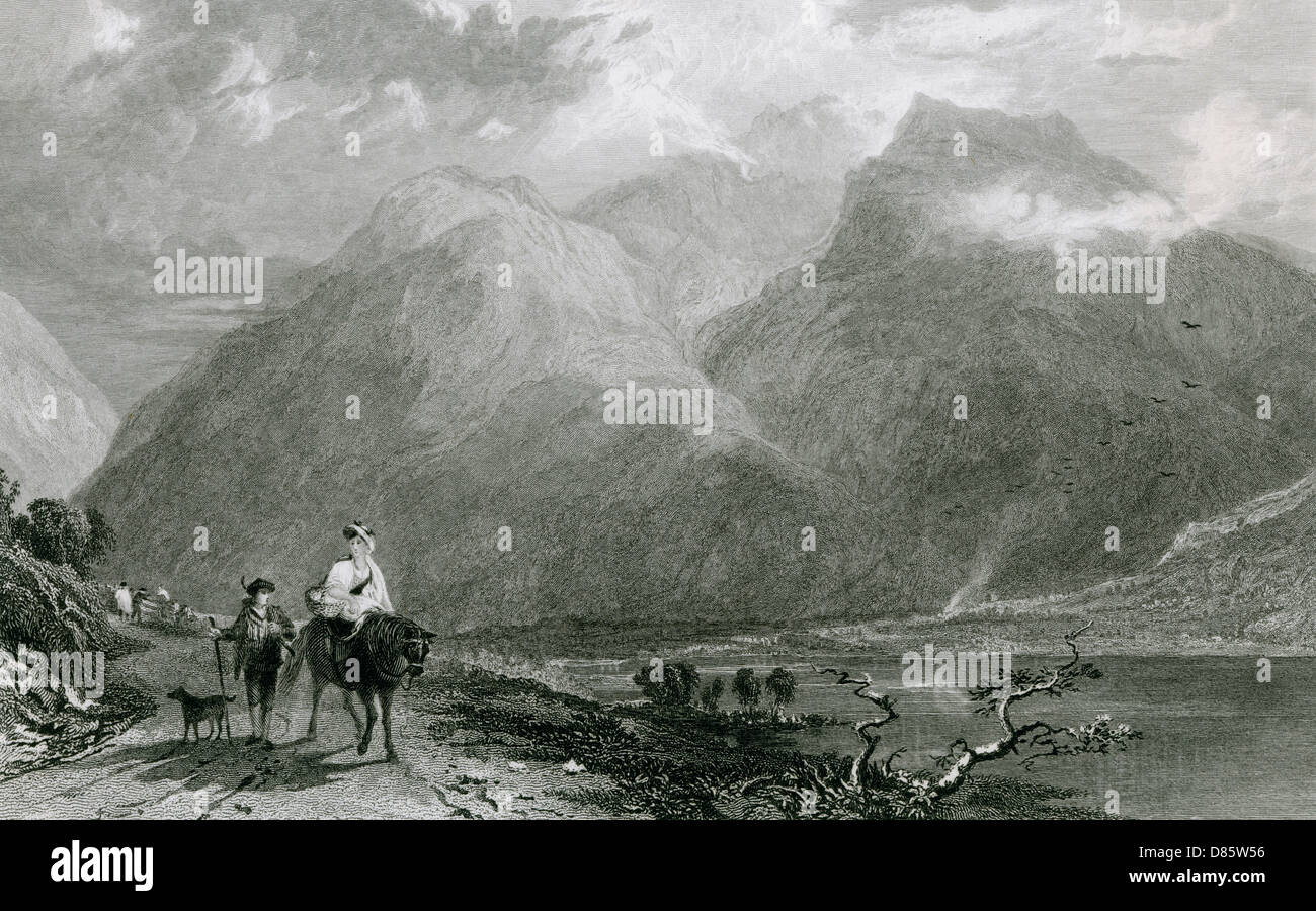 Wastdale Head and Scawfell Pikes, Lake District Stock Photo - Alamy