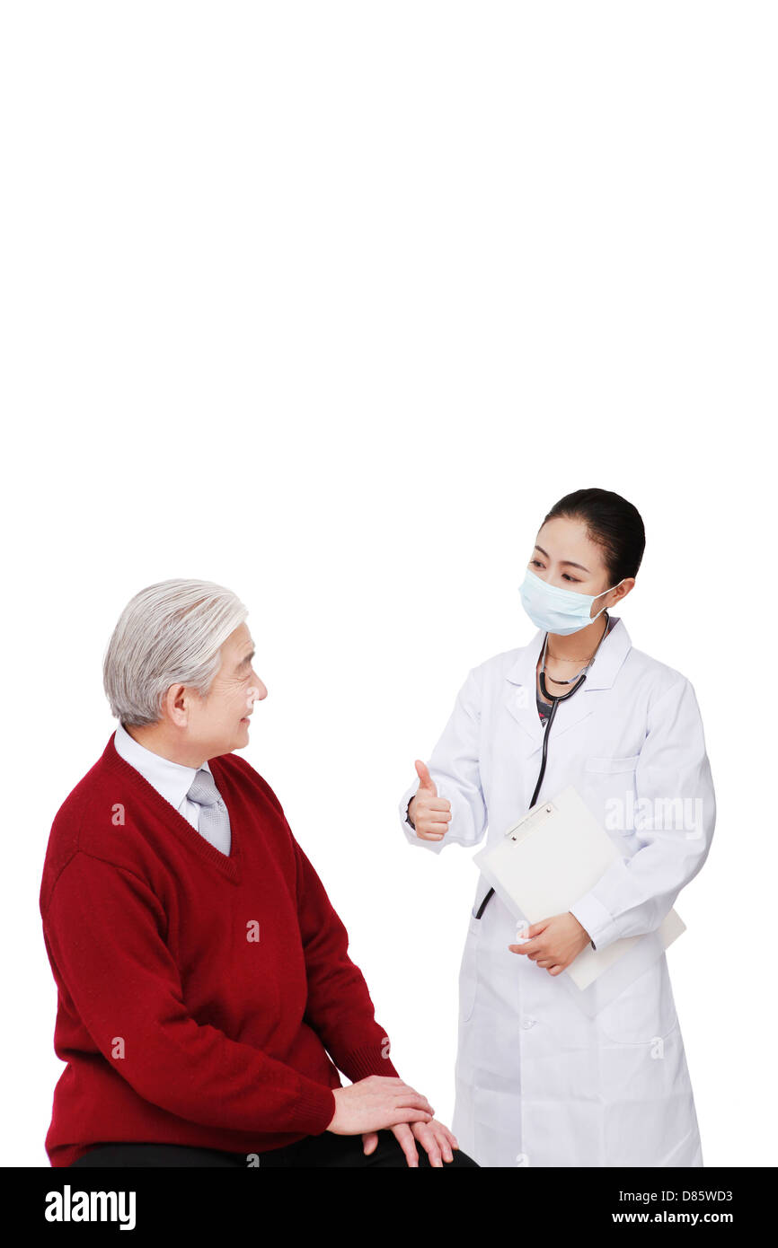 Portrait of doctor and patient Stock Photo - Alamy