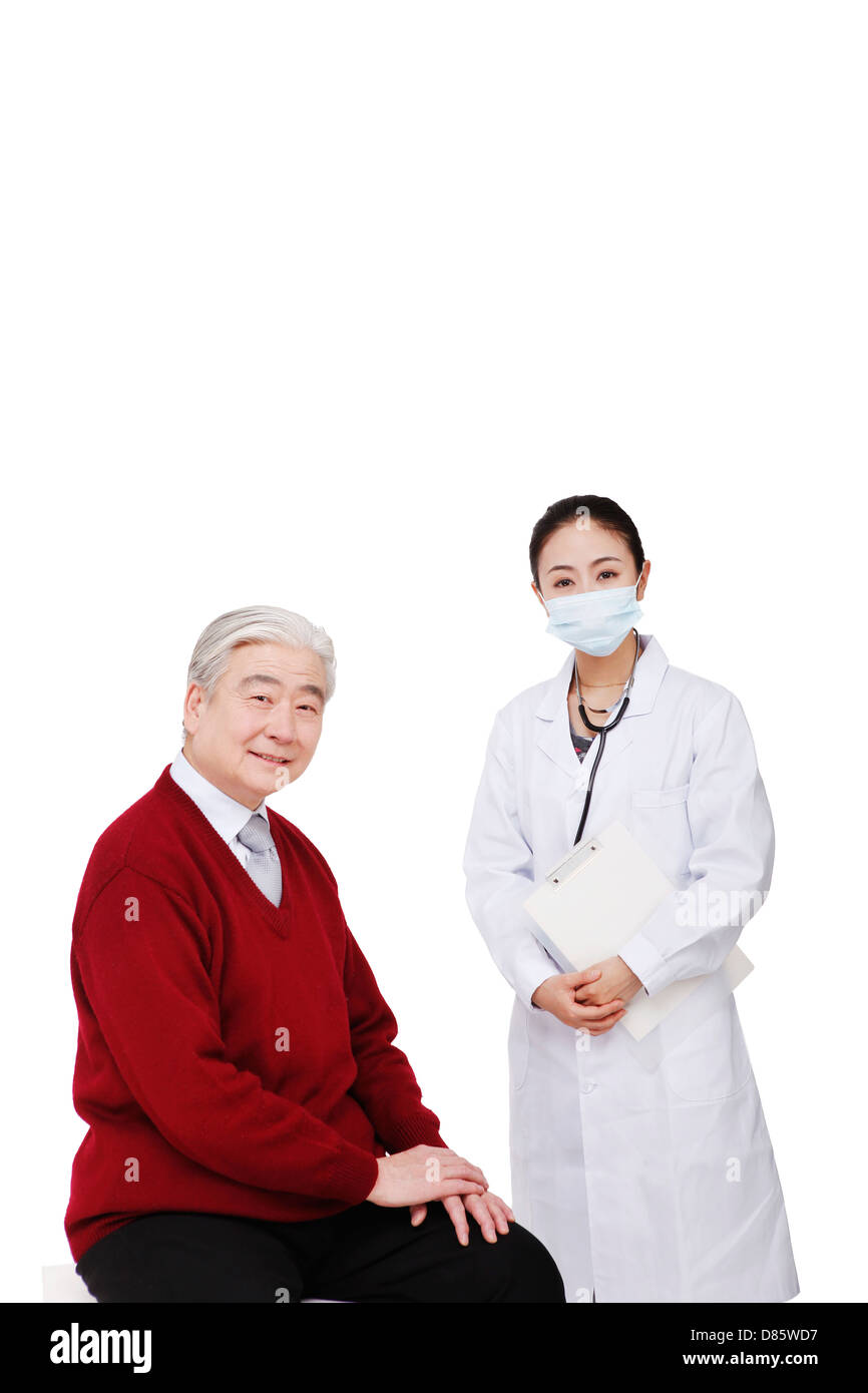 Portrait of doctor and patient Stock Photo - Alamy
