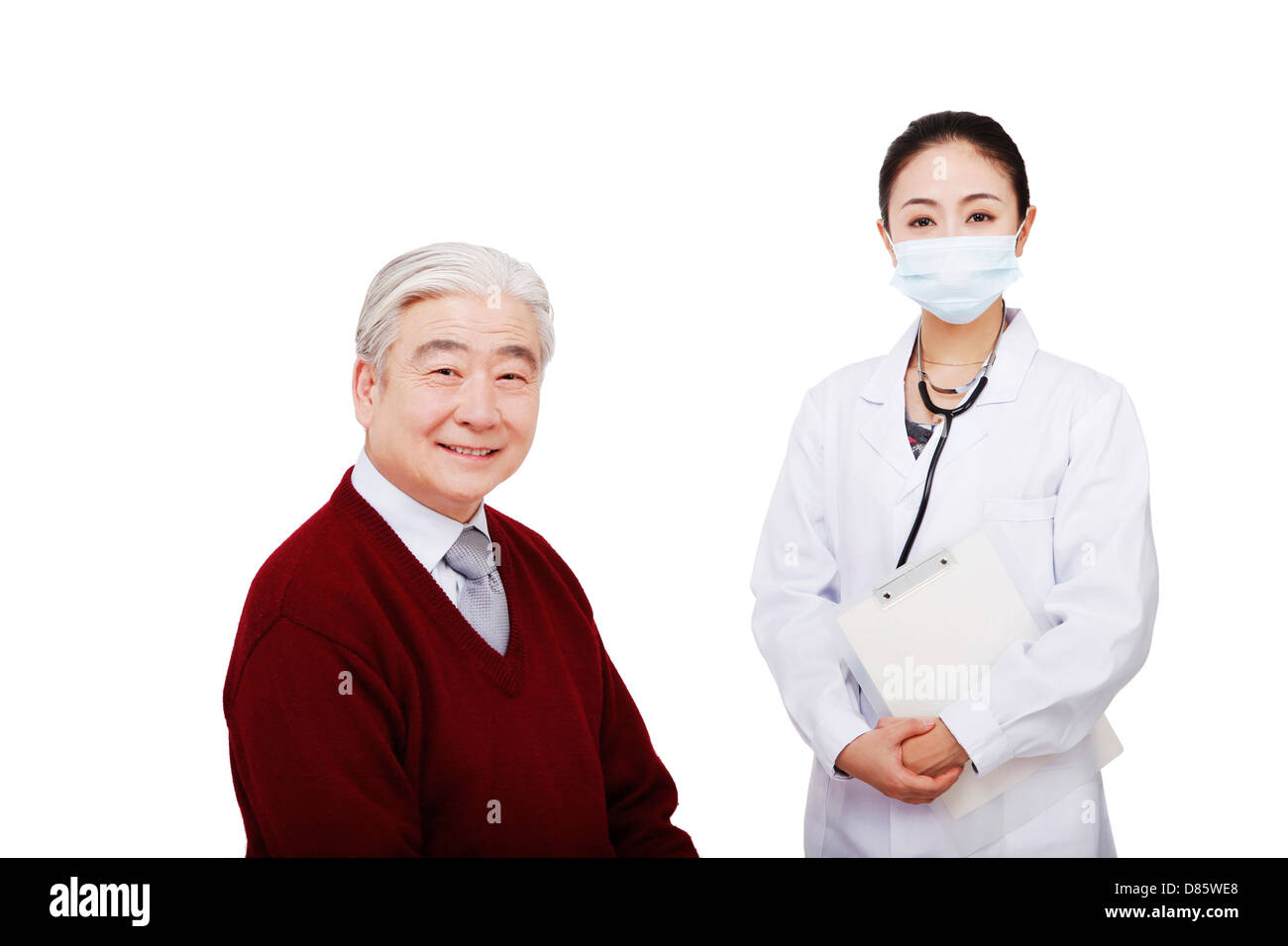 Portrait of doctor and patient Stock Photo - Alamy