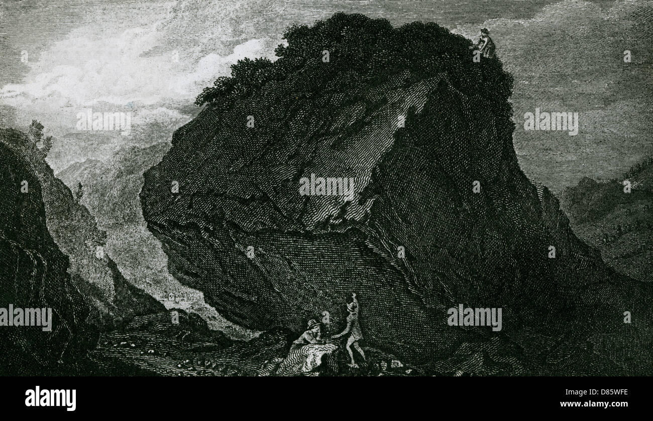 Bowder Stone, Borrowdale, Lake District Stock Photo - Alamy