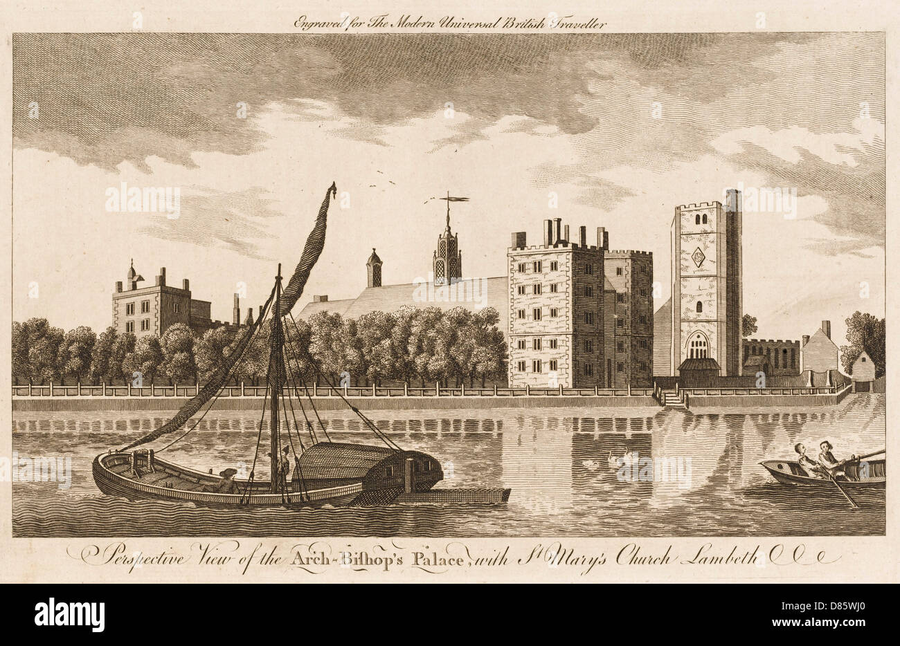 Lambeth Palace and River Thames, London Stock Photo - Alamy