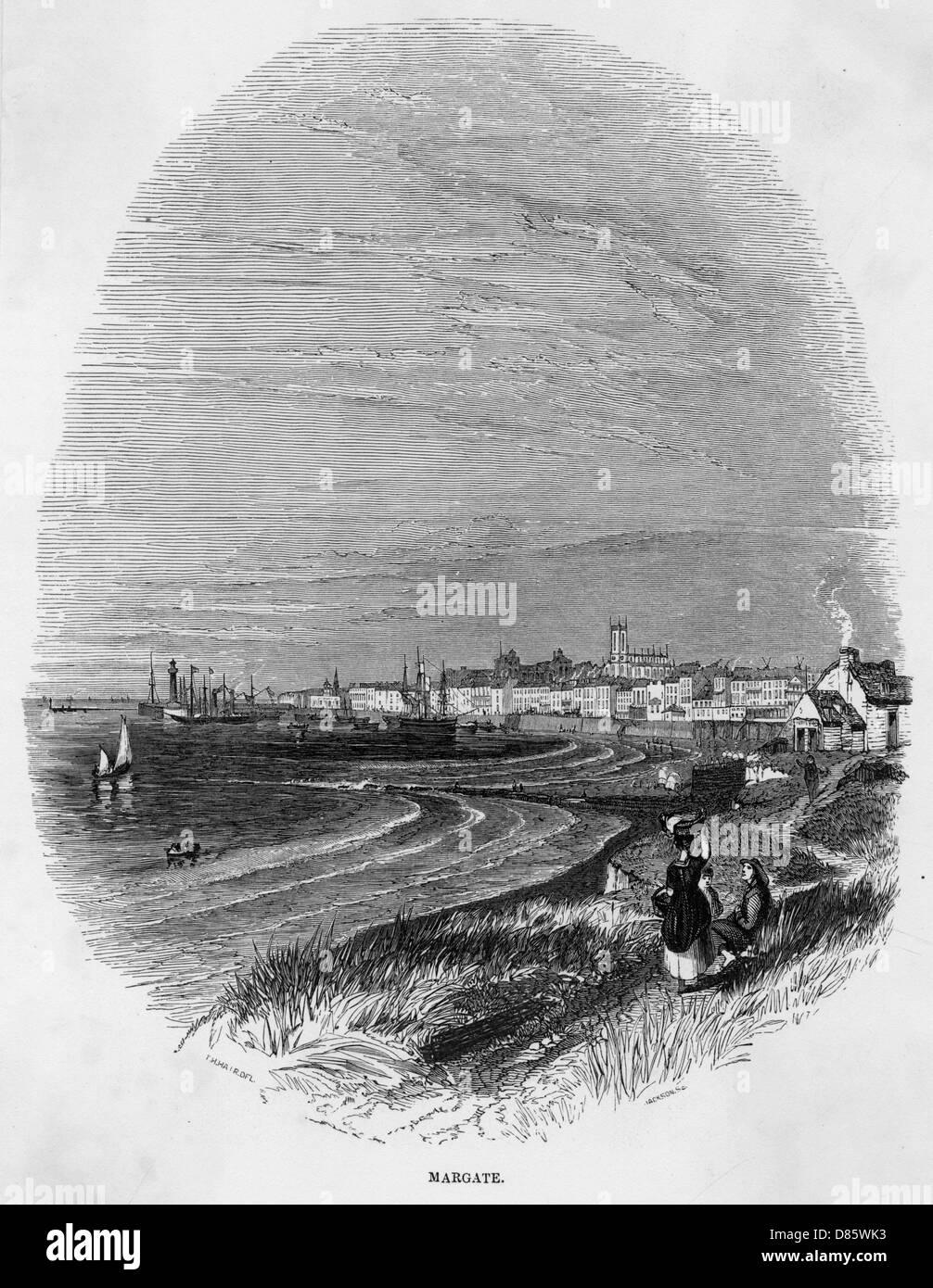 Margate seafront Black and White Stock Photos & Images - Alamy