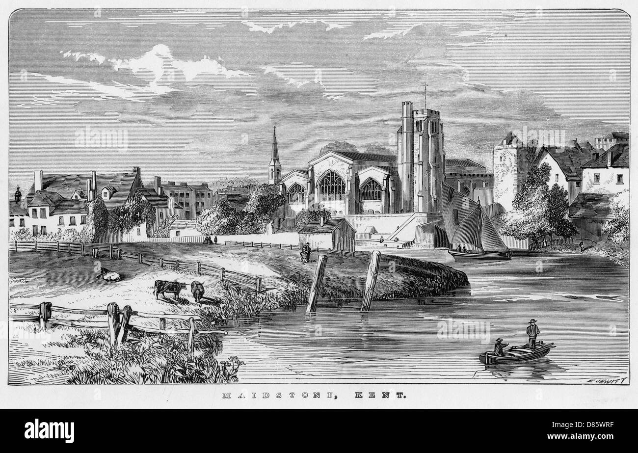 Maidstone kent england river boat hi-res stock photography and images ...