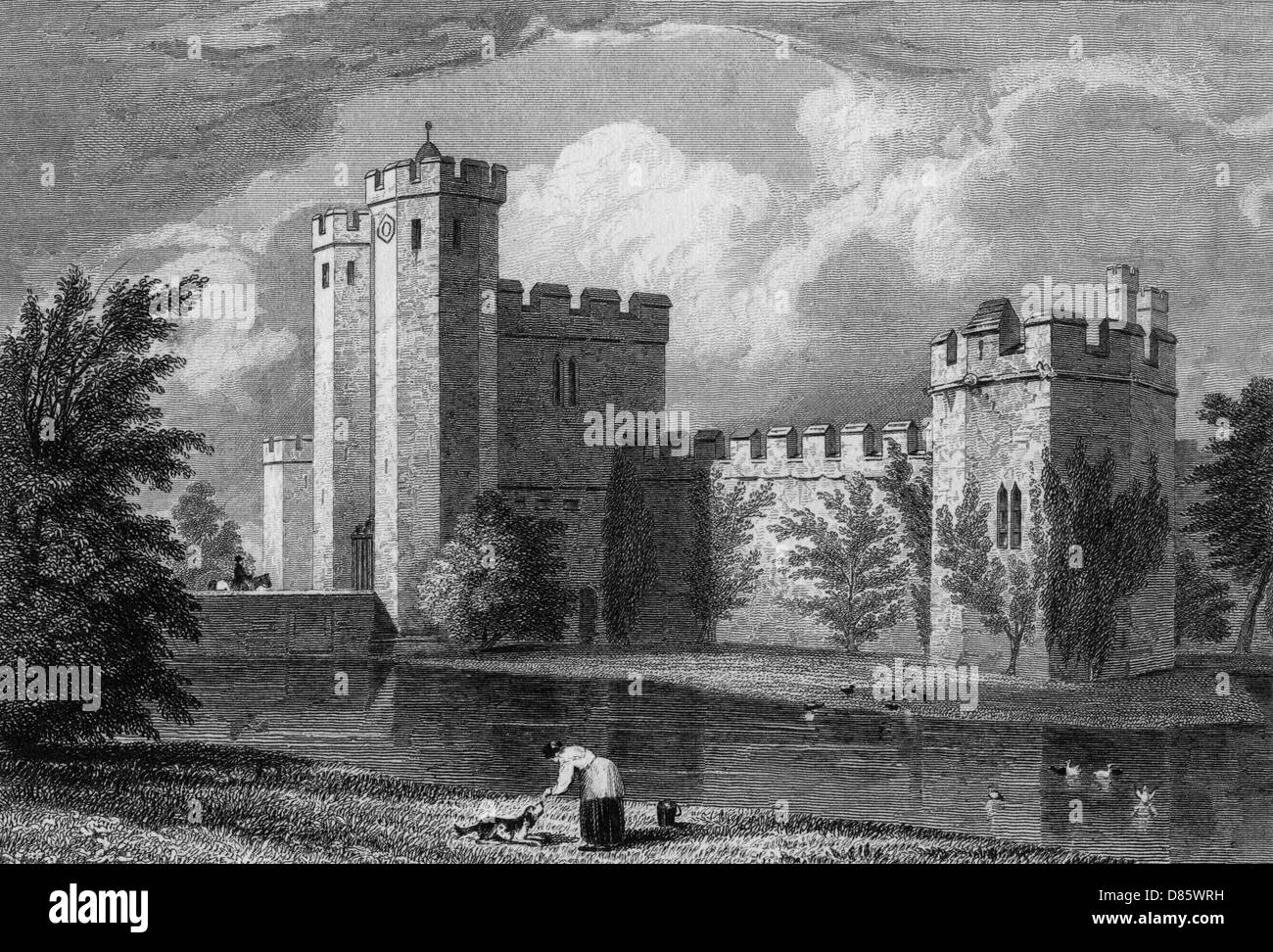 Maxstoke Castle, Warwickshire Stock Photo - Alamy