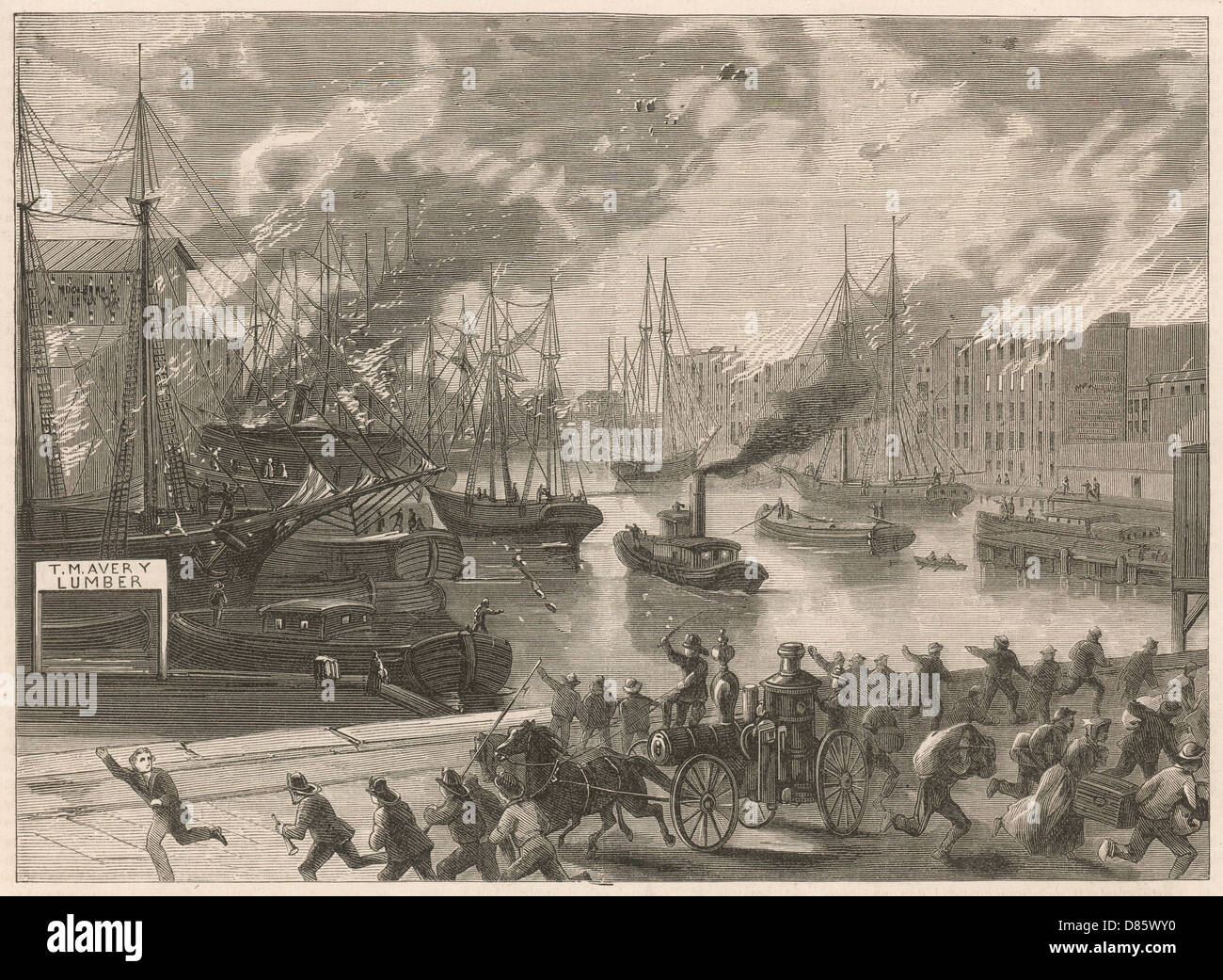 Great fire in city hi-res stock photography and images - Alamy