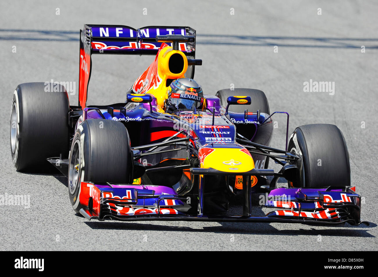 Sebastian Vettel (GER),Red Bull Racing RB9 during the Spanish Formula ...