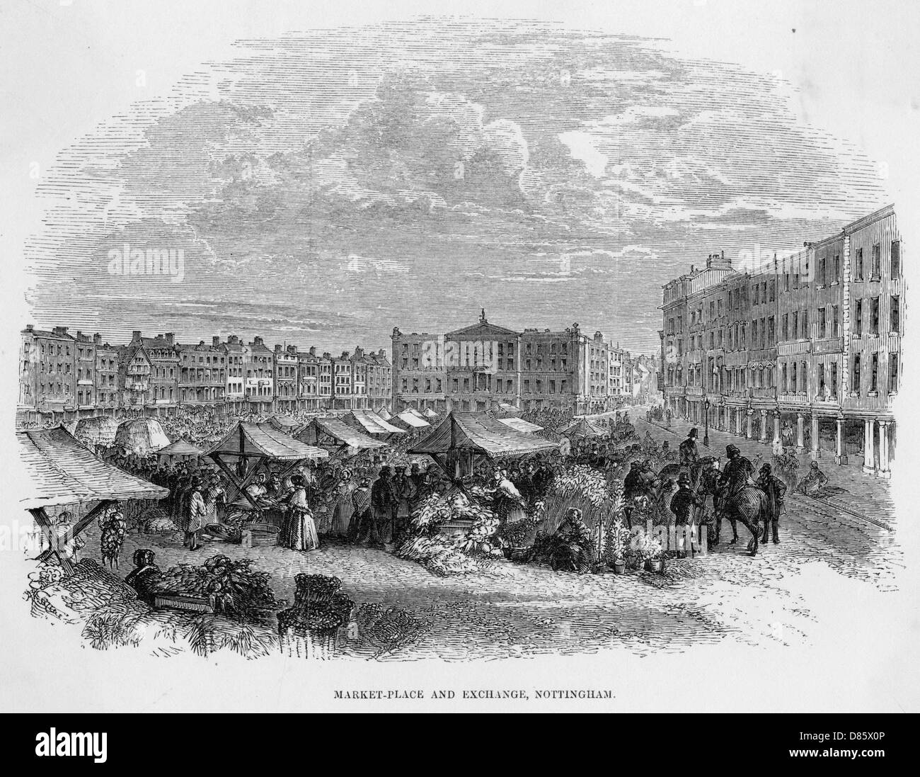 Nottingham market place hi-res stock photography and images - Alamy