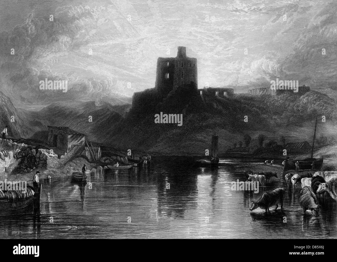 Norham Castle, Northumberland Stock Photo - Alamy