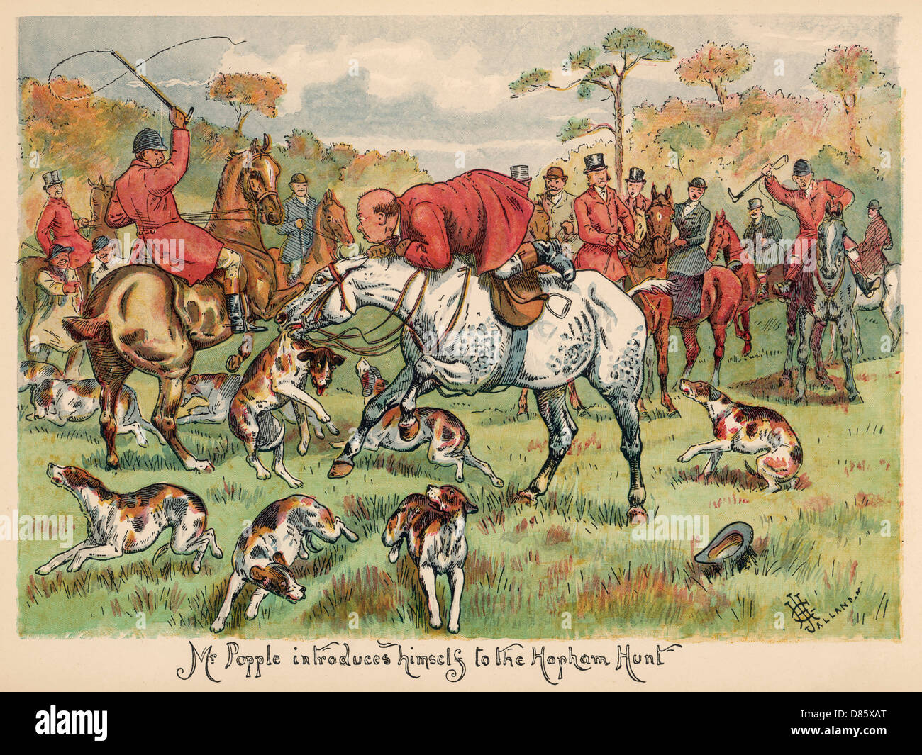 Fox hunt 19th century hi-res stock photography and images - Alamy