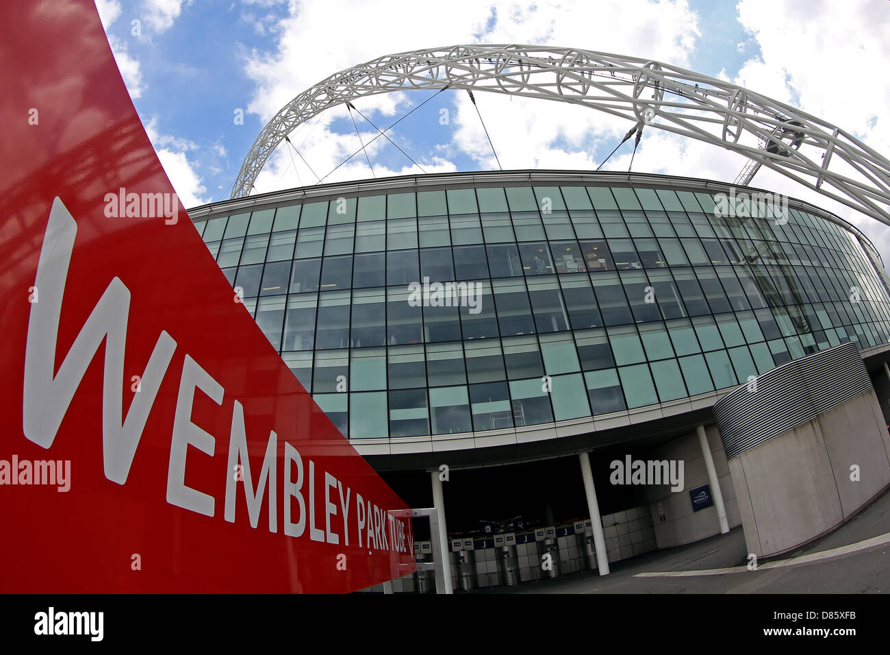 Exterior view of the Wembley Stadium in London, Germany, 16 May 2013 ...