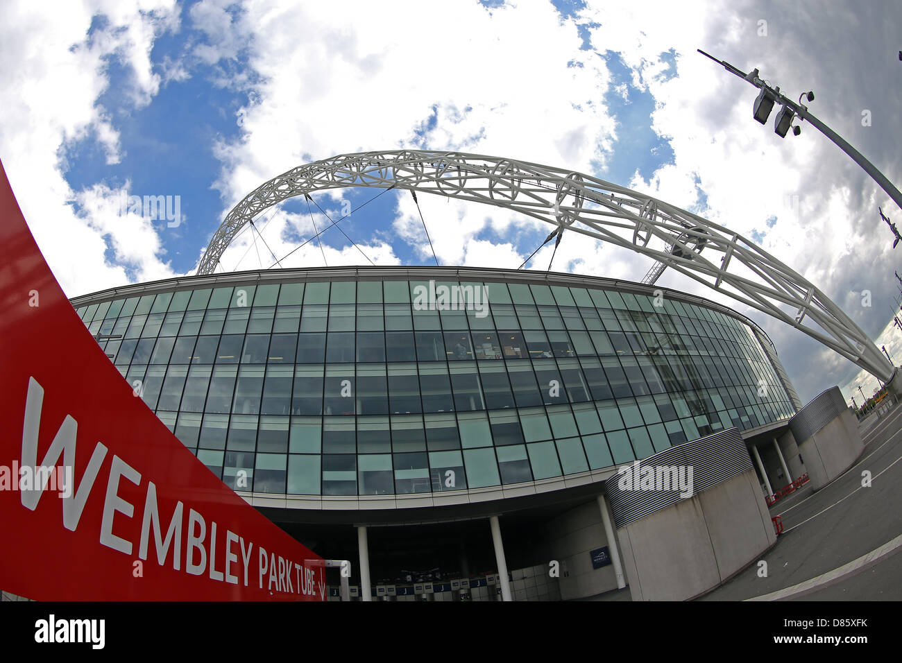 Exterior view of the Wembley Stadium in London, Germany, 16 May 2013 ...