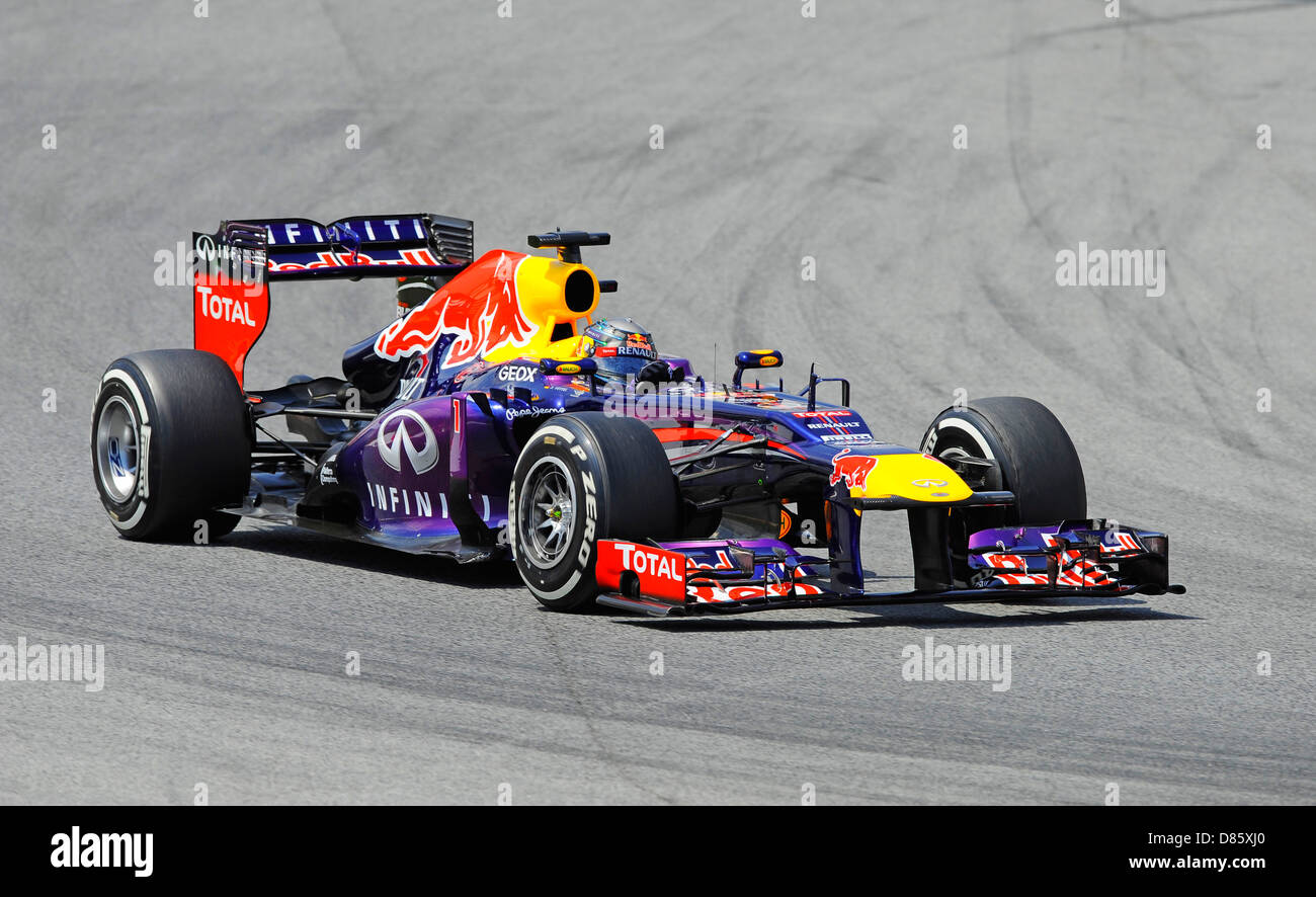 Sebastian Vettel (GER),Red Bull Racing RB9 during the Spanish Formula ...