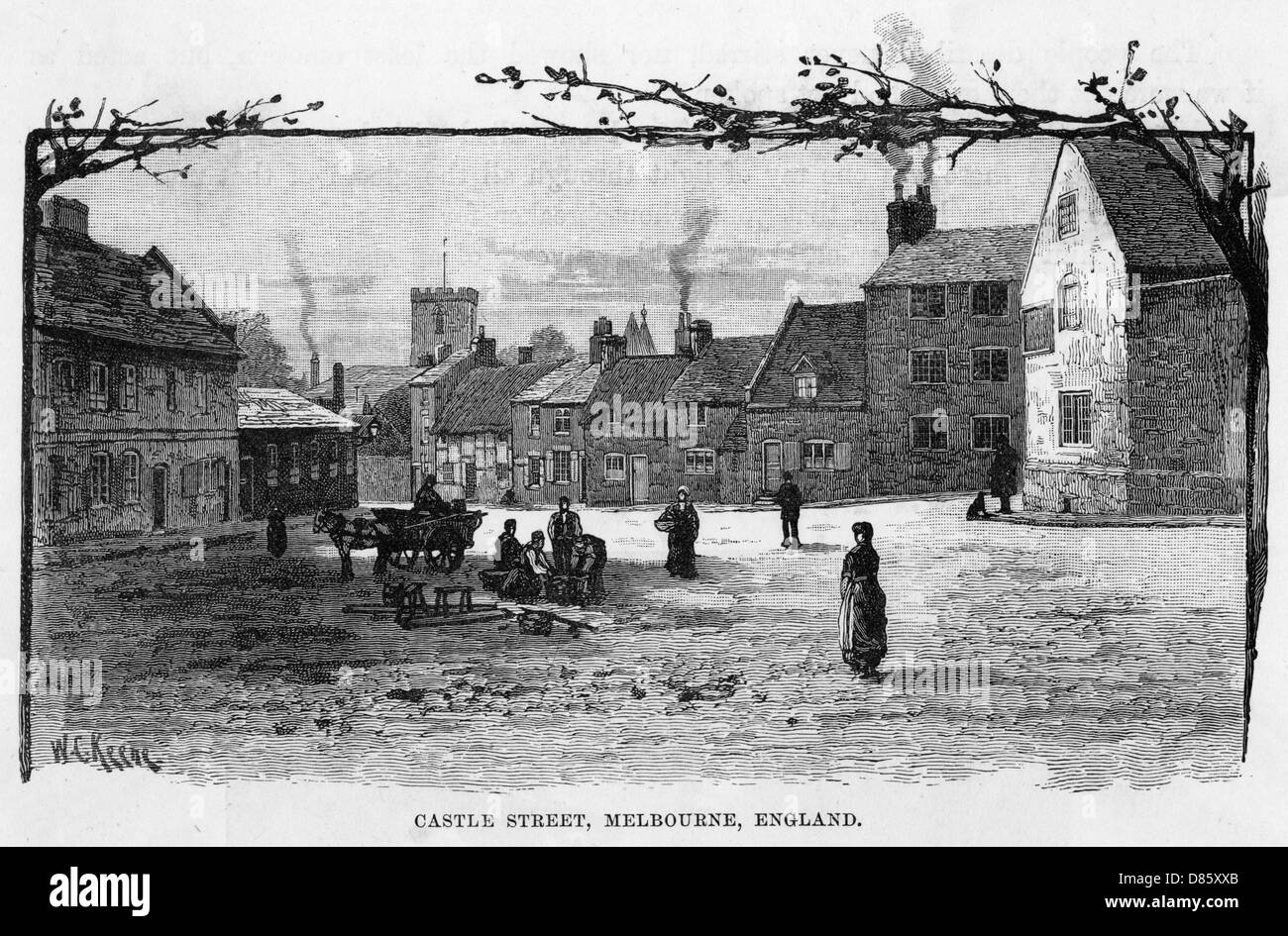 Melbourne Derbyshire Stock Photo - Alamy