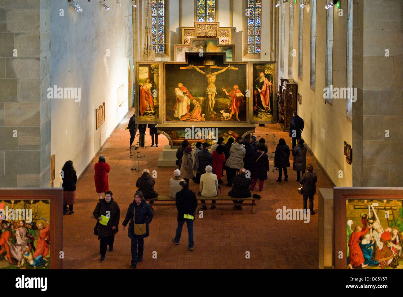 France Alsace Colmar Unterlinden museum the Isenheim altarpiece Stock ...