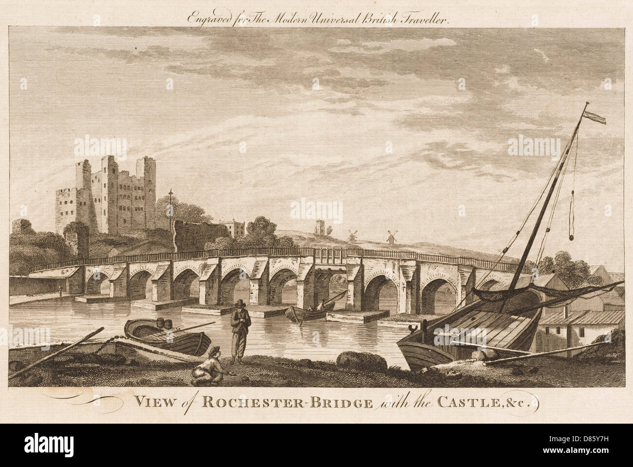 Medway Bridge and the Castle, Rochester Stock Photo - Alamy