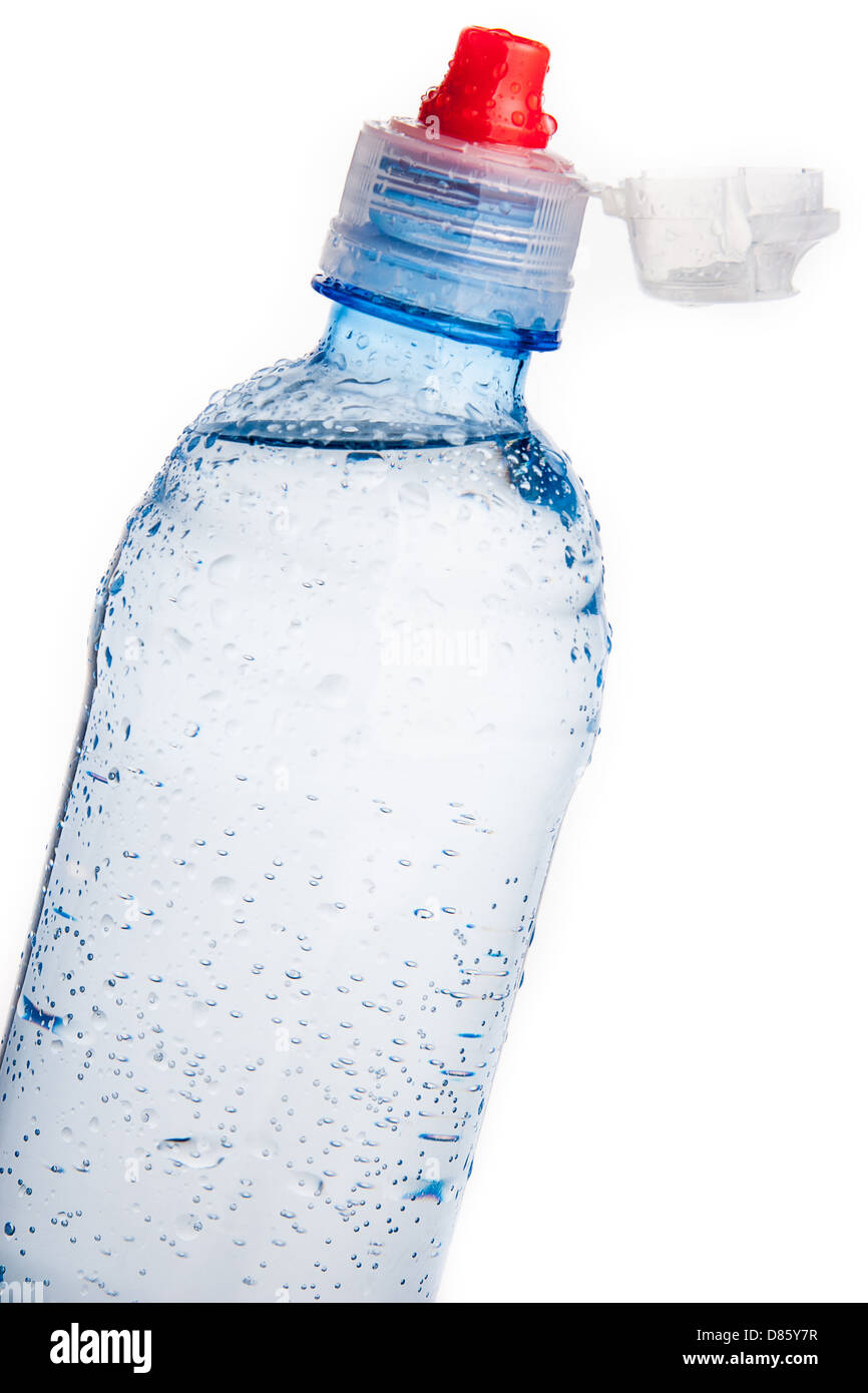 Plastic bottle of drinking water isolated on white Stock Photo - Alamy
