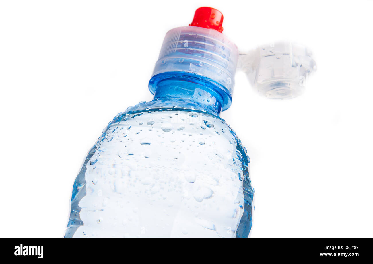 Plastic bottle of drinking water isolated on white Stock Photo - Alamy