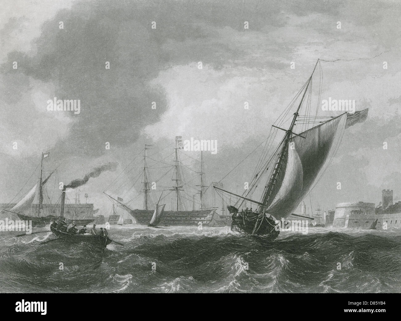 1840 ships history historical hi-res stock photography and images - Alamy