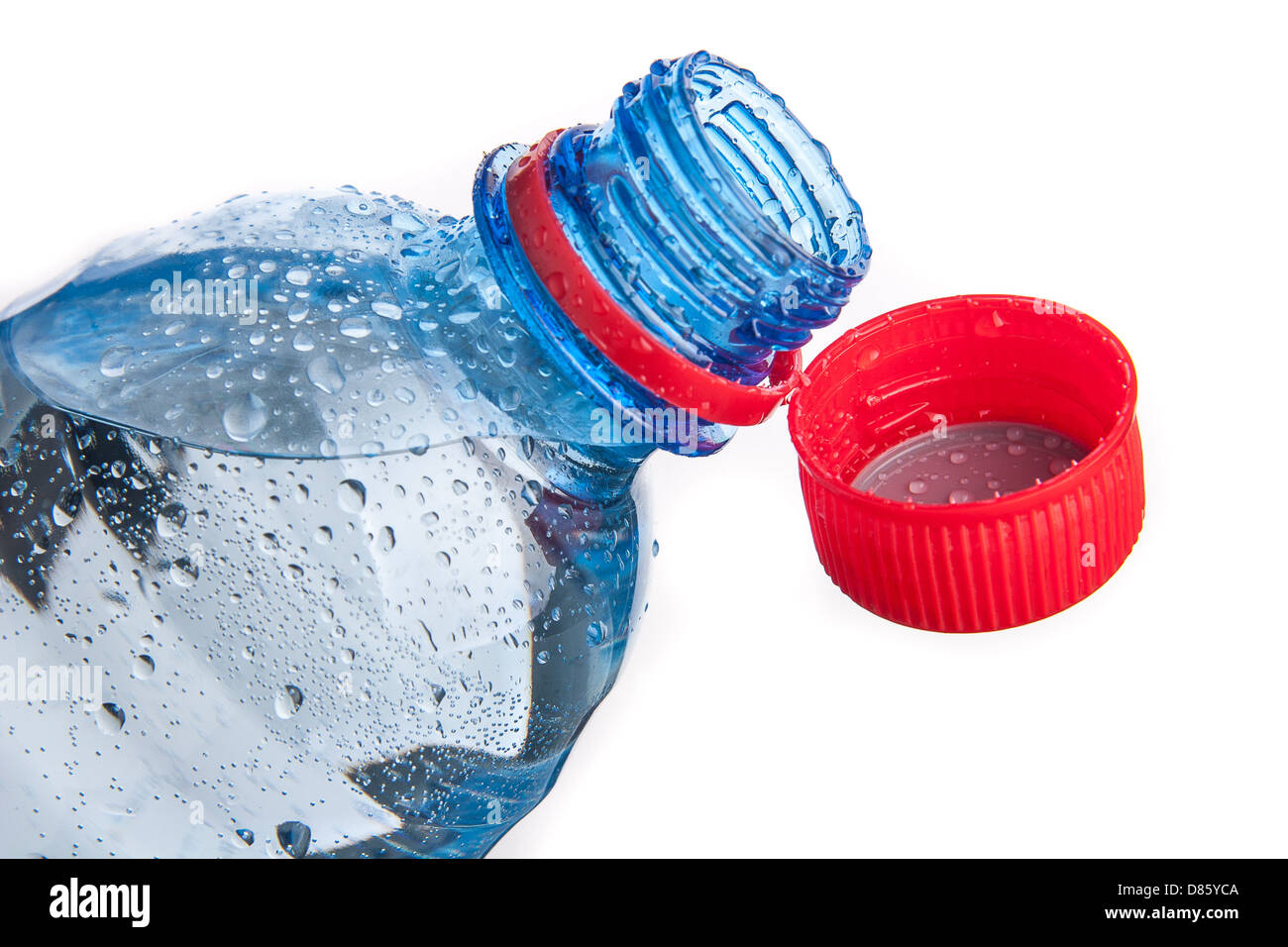 Plastic bottle of drinking water isolated on white Stock Photo - Alamy