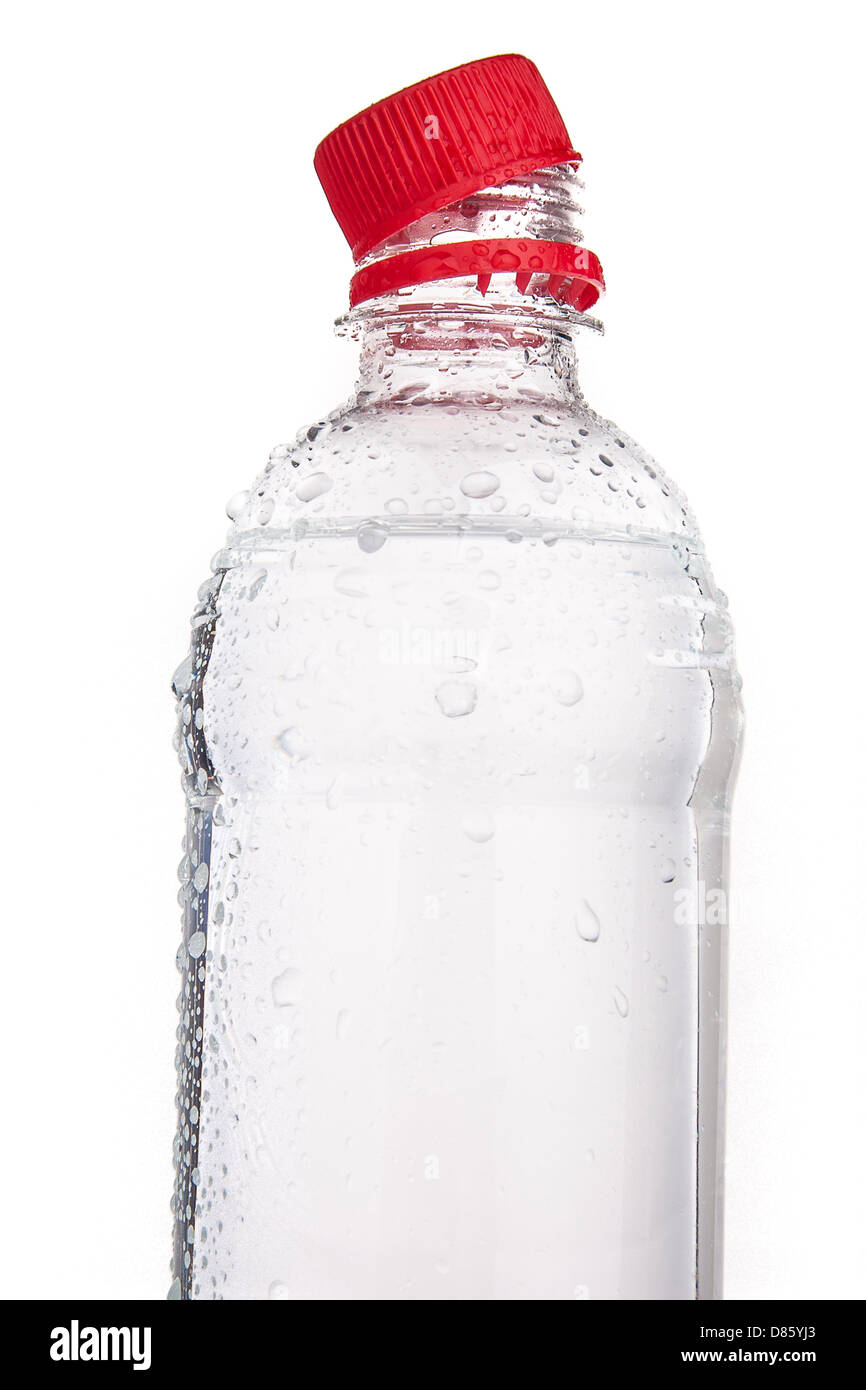 Plastic bottles of drinking water isolated Stock Photo - Alamy