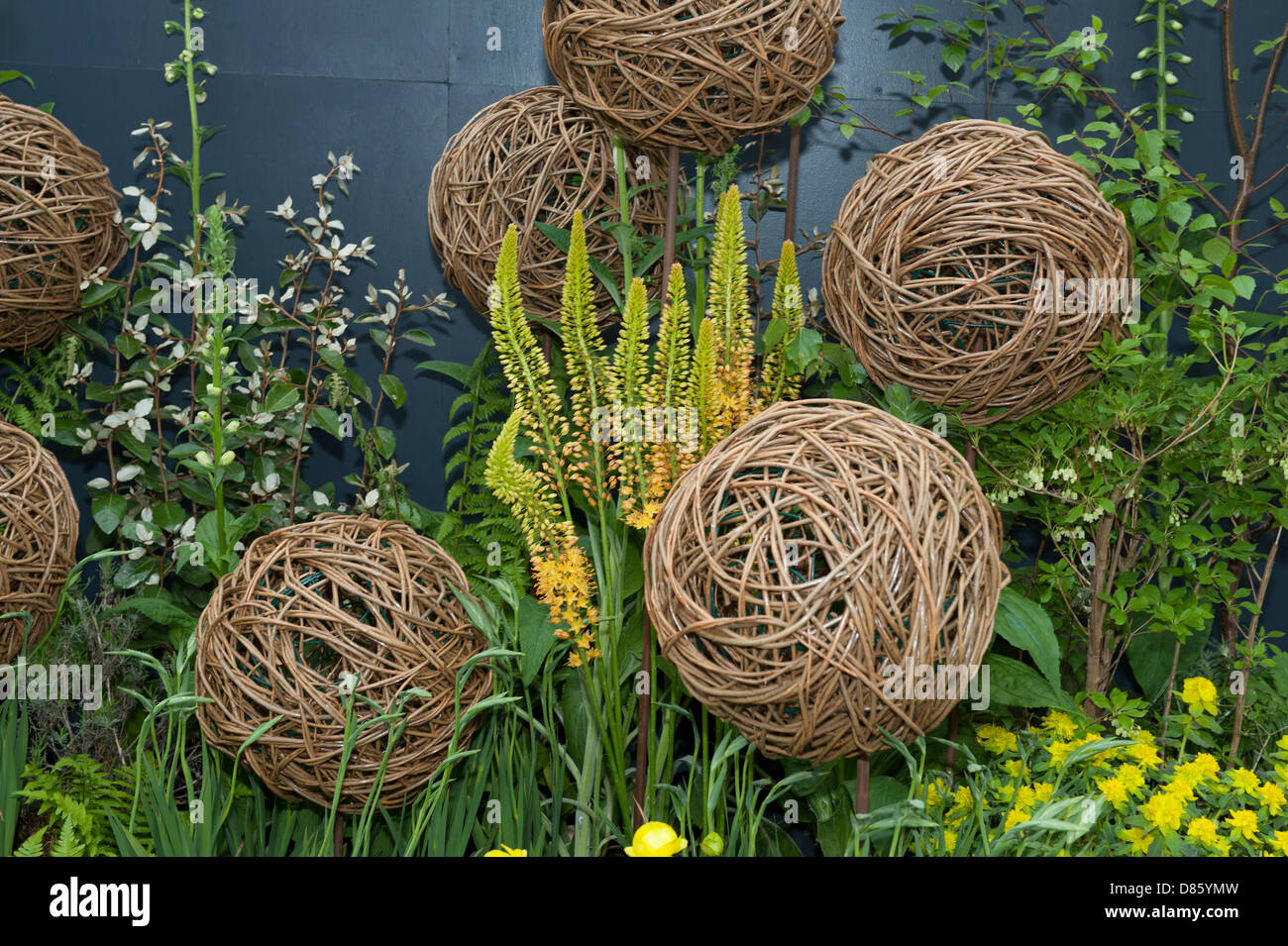 20.5.2013, London, UK. Rachel Carter wicker sculptures on display at ...