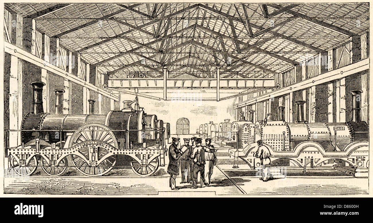 Steam locomotive factory hi-res stock photography and images - Alamy