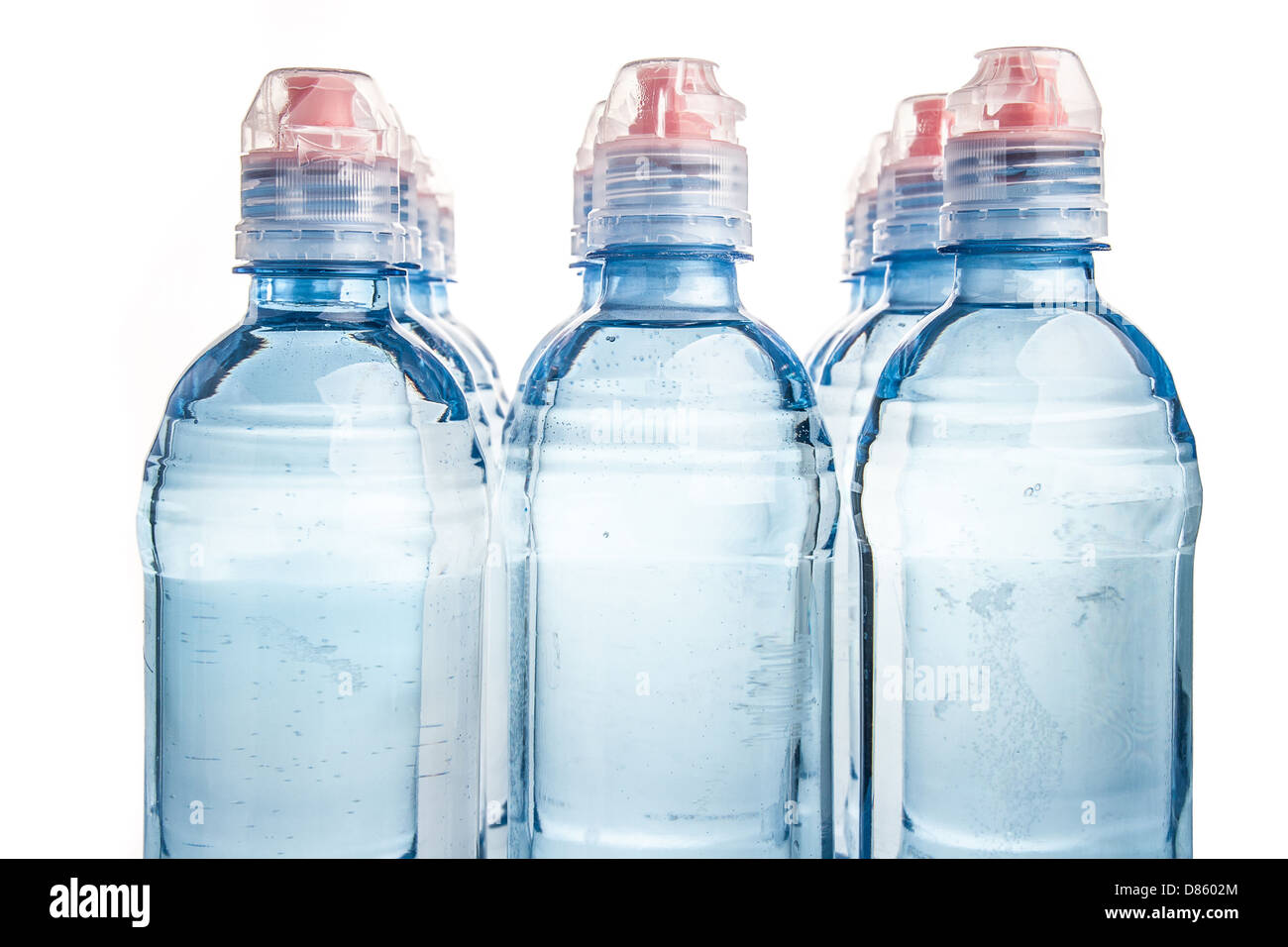 Plastic bottle of drinking water isolated on white Stock Photo - Alamy