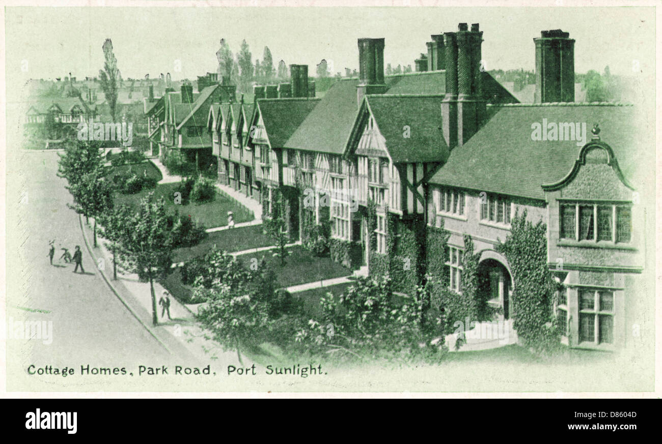 Port Sunlight Model Village Wirral Merseyside Stock Photo - Alamy