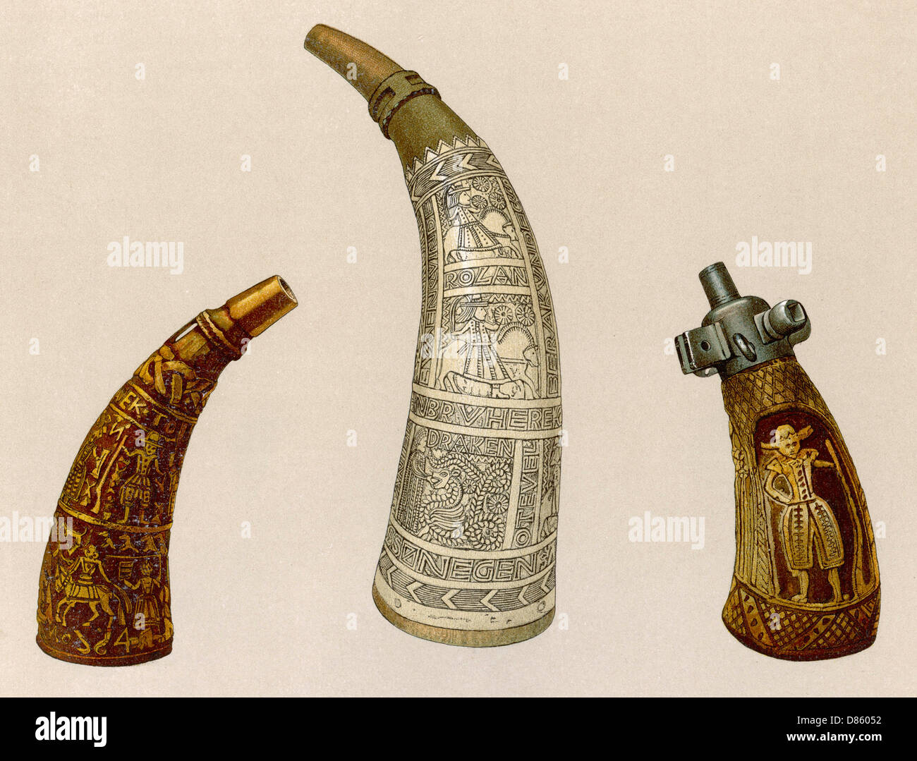 Gunpowder horn hi-res stock photography and images - Alamy