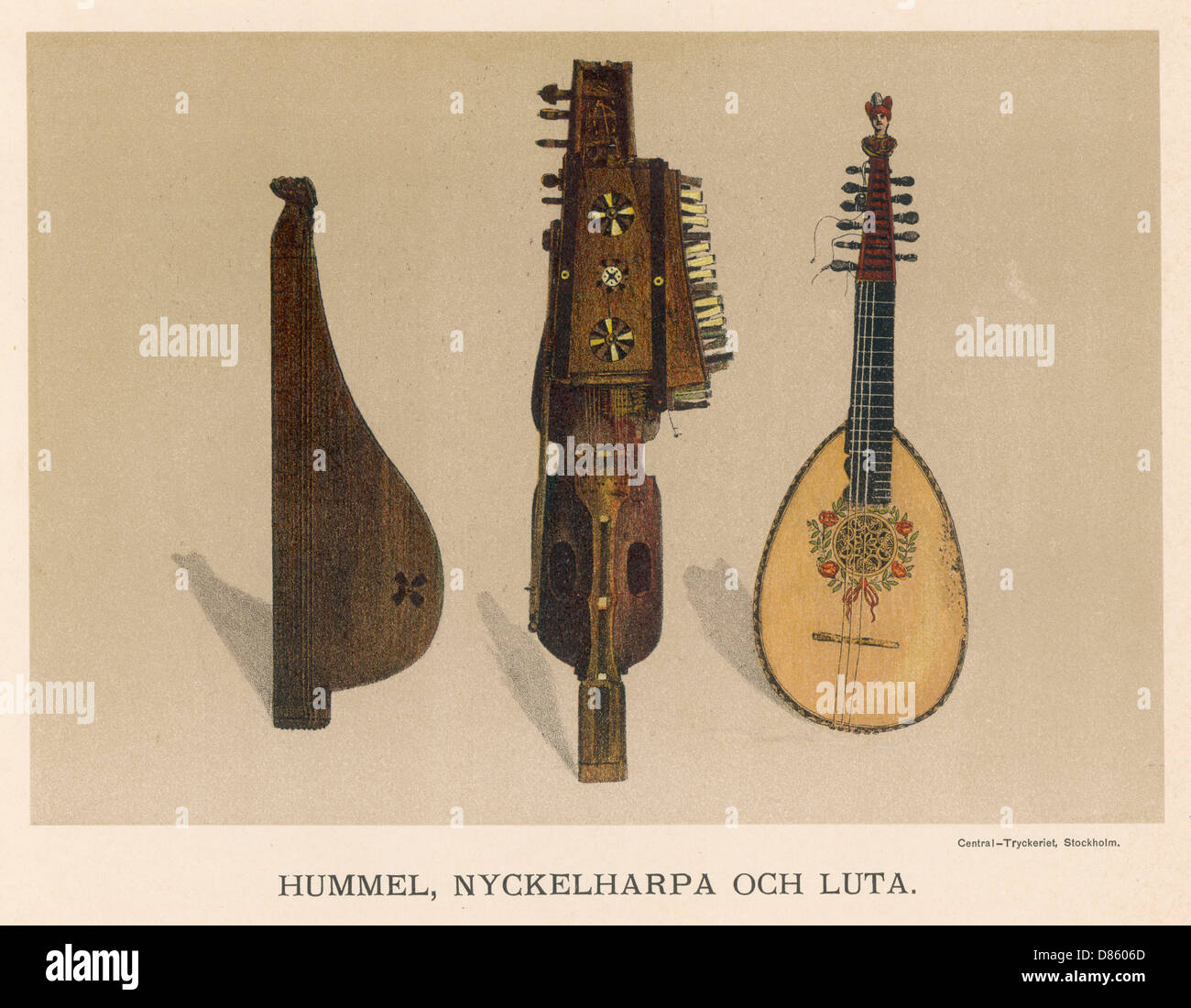 Lute and string instruments Stock Photo - Alamy