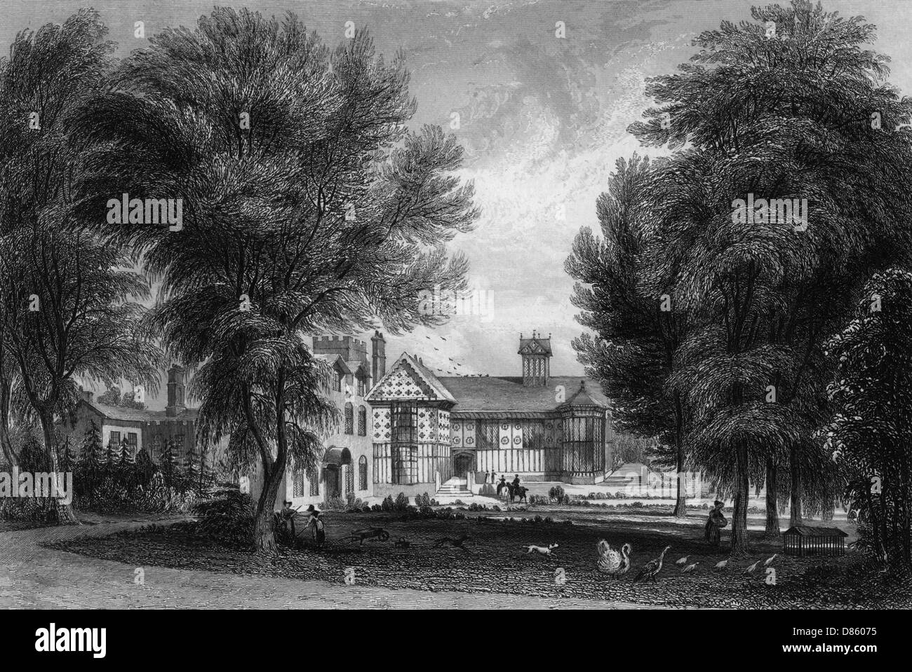 Rufford Old Hall, Lancashire Stock Photo - Alamy