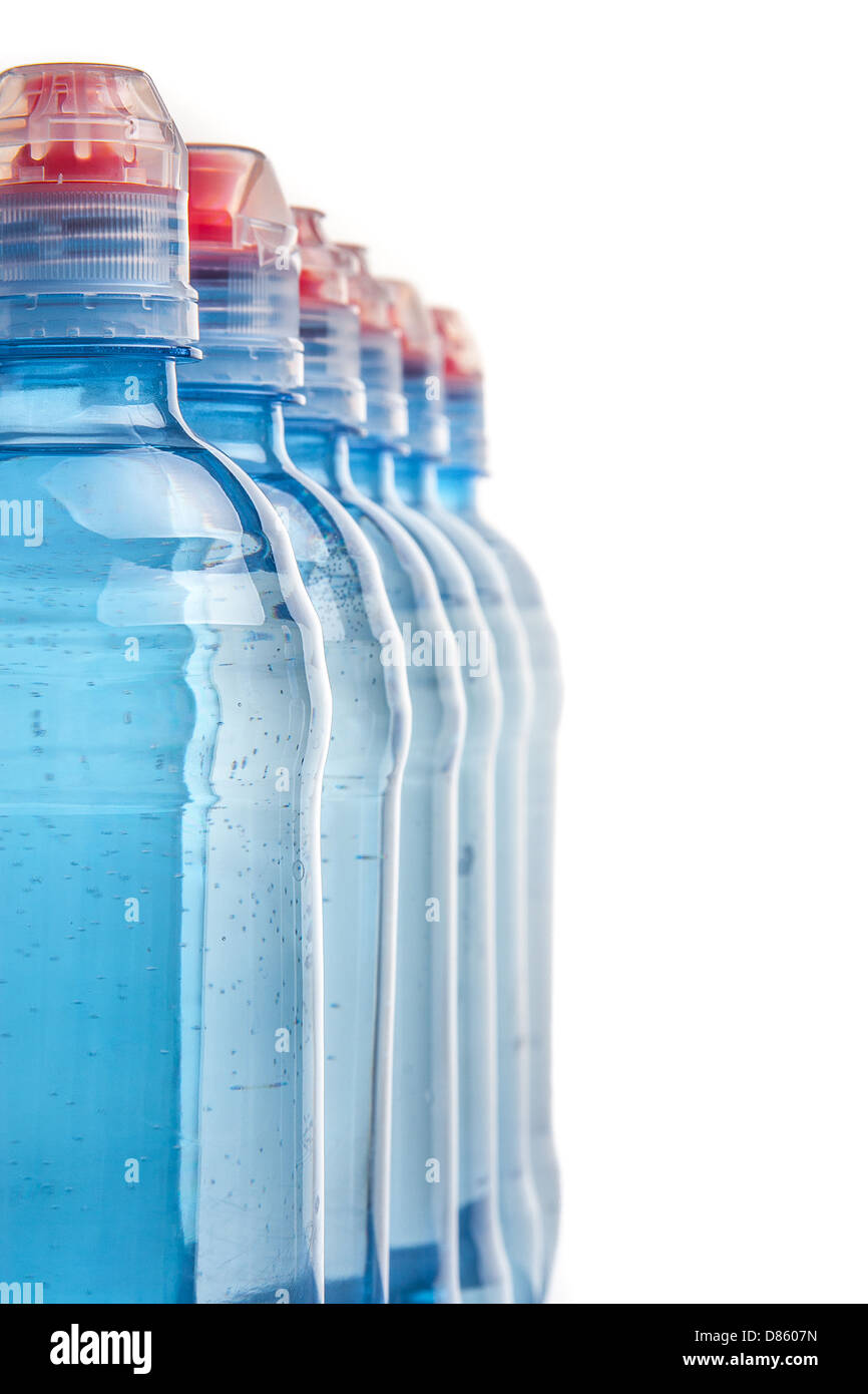 Plastic bottle of drinking water isolated on white Stock Photo - Alamy