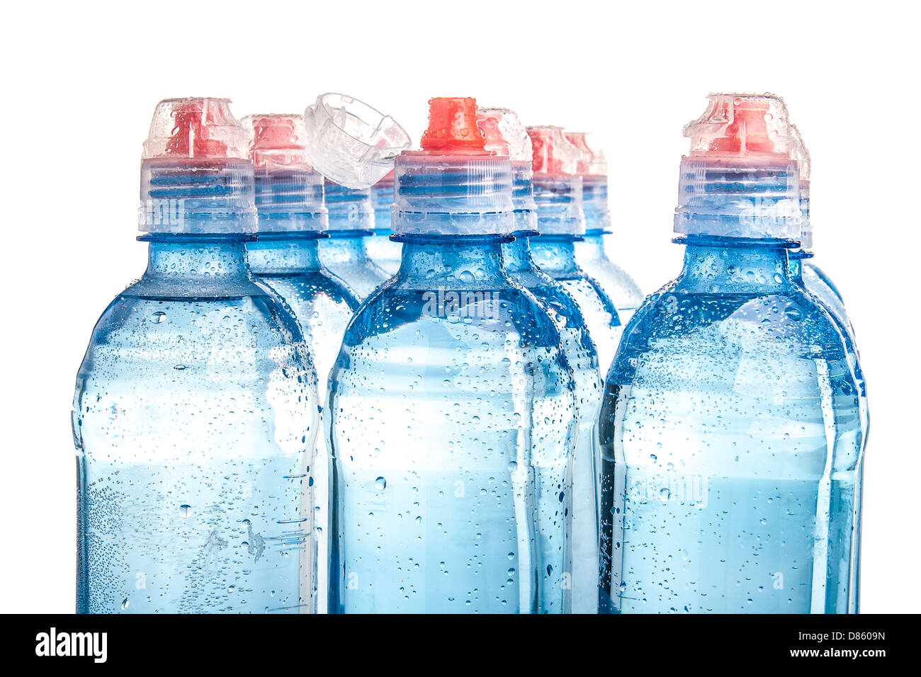 Plastic bottle of drinking water isolated on white Stock Photo - Alamy