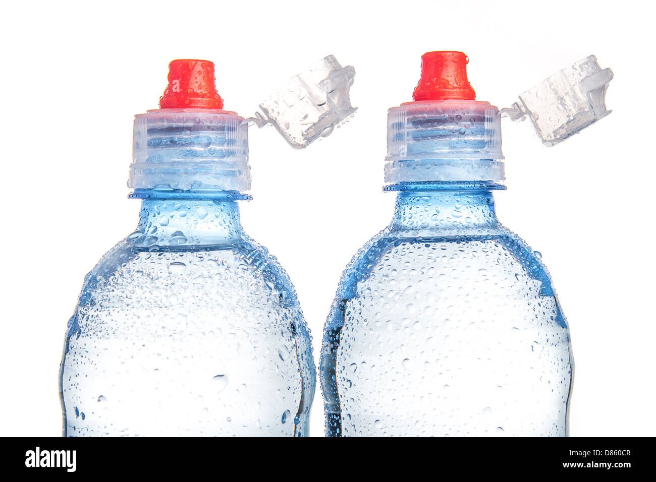 Plastic bottle of drinking water isolated on white Stock Photo - Alamy