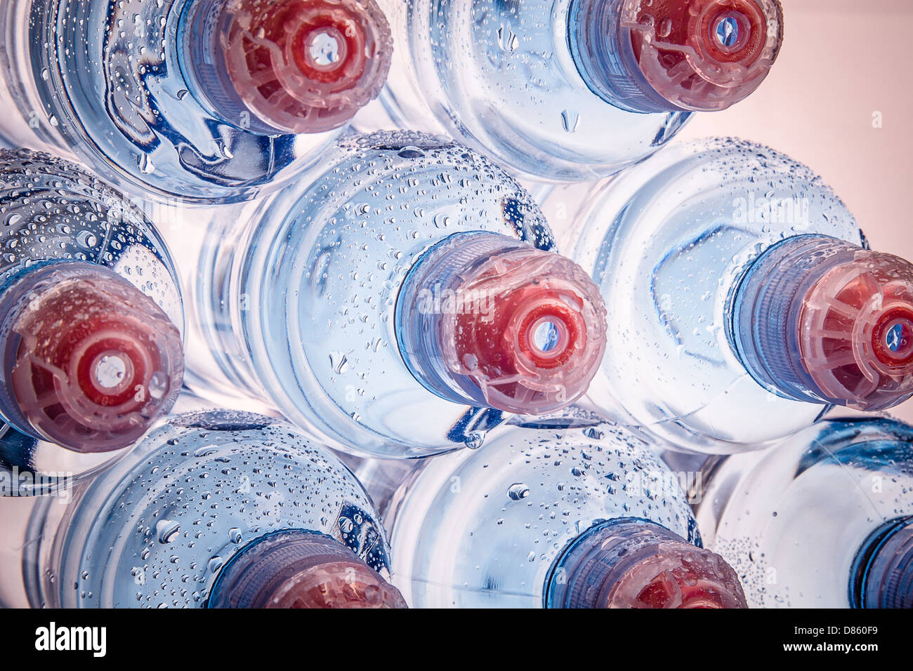 Plastic bottles of drinking water Stock Photo - Alamy