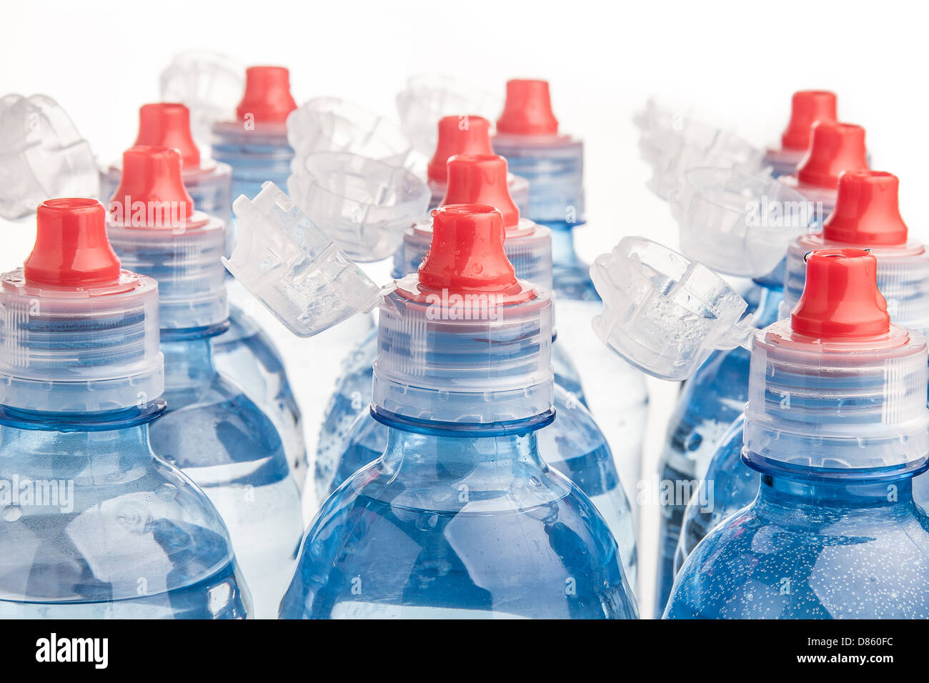 Plastic bottle of drinking water isolated on white Stock Photo - Alamy