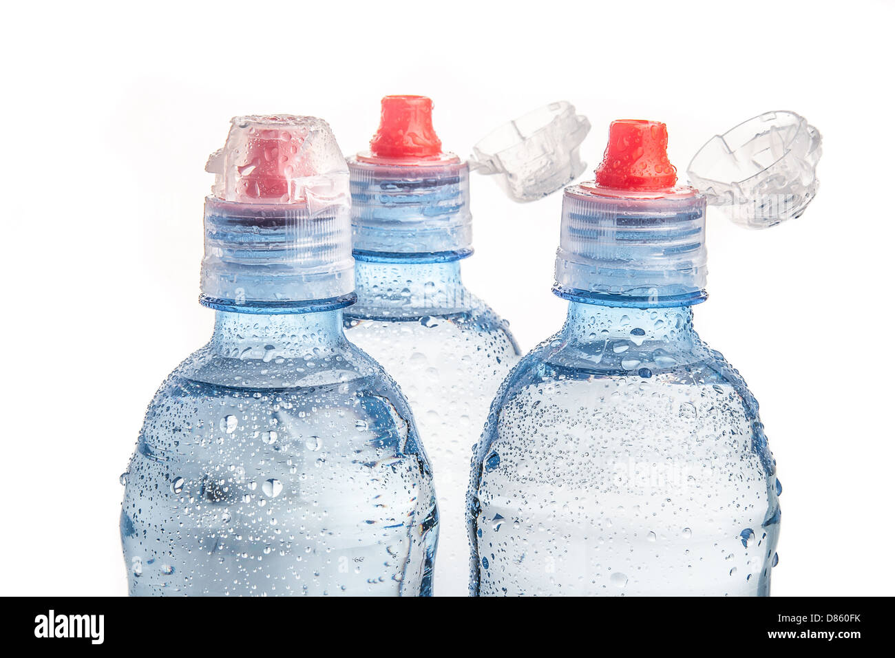 Plastic bottle of drinking water isolated on white Stock Photo - Alamy