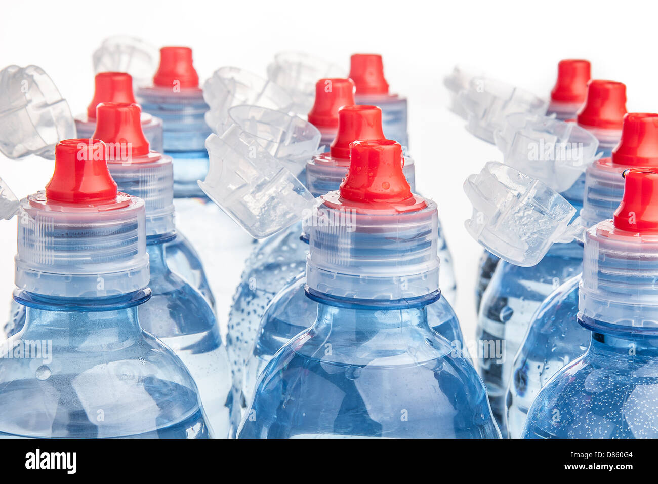 Plastic bottle of drinking water isolated on white Stock Photo - Alamy